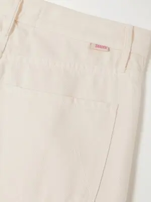 MOTHER The Lemon Twist High-rise Wide-leg Jeans - Neutrals