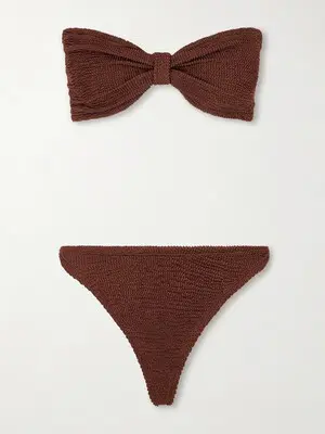 Hunza G Tina Original Crinkle™ Bikini - Brown