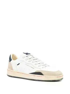 CRIME LONDON Chelsea Suede Panel Sneakers - White