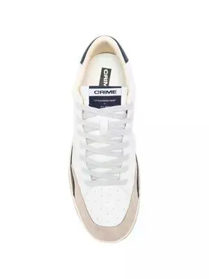CRIME LONDON Chelsea Suede Panel Sneakers - White