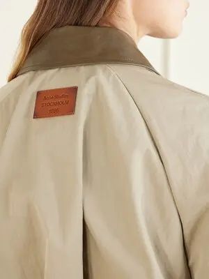 Acne Studios Belted Cotton-blend Trench Coat - Neutrals