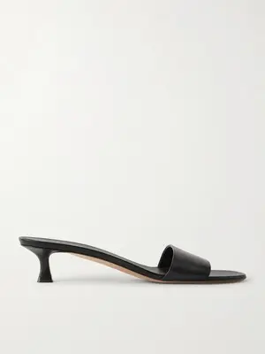 THE ROW Combo Slide Two Leather Sandals