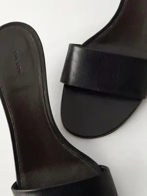 THE ROW Combo Slide Two Leather Sandals