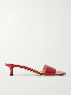 THE ROW Combo Slide Two Leather Sandals