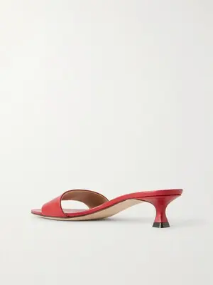 THE ROW Combo Slide Two Leather Sandals