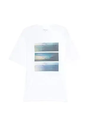 AGNES B. Christof Digital Photoprint T-shirt - White