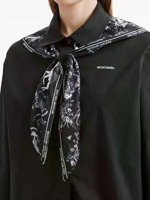 MUSIUM DIV. Printed Scarf Cotton Jacket