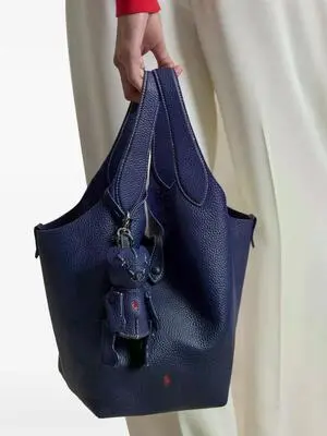 Polo Ralph Lauren Polo Bear Leather Bag Charm - Blue