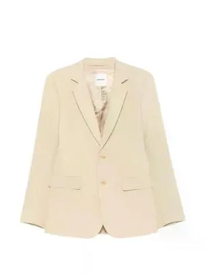 Sandro Classic Linen Suit Jacket - Neutrals