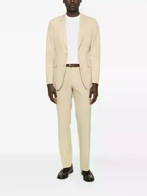Sandro Classic Linen Suit Jacket - Neutrals