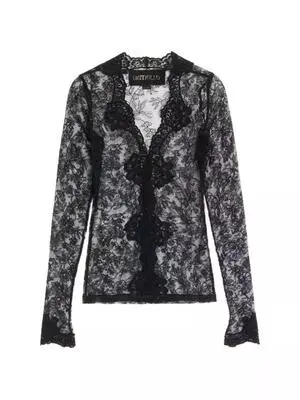 Valentino Garavani Stretch Lace Cardigan - Black
