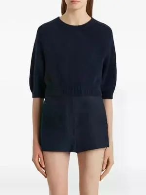 Khaite Lorelai Knit Pullover - Blue