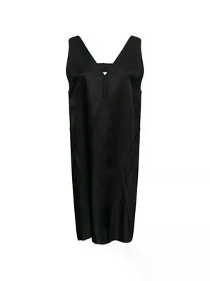 MAISON MARGIELA Sleeveless V-neck Midi Dress - Black