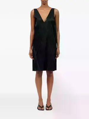 MAISON MARGIELA Sleeveless V-neck Midi Dress - Black