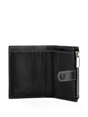 TOD'S Logo-patch Wallet - Black