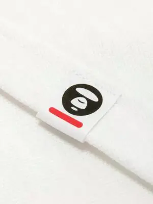 AAPE BY *A BATHING APE Logo Short-sleeve Polo Shirt - White