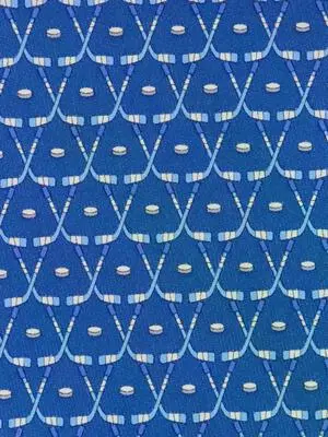 FERRAGAMO Hockey Print Silk Necktie