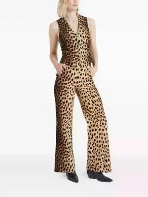TEMPERLEY LONDON Nemera Animal-print Trousers - Neutrals