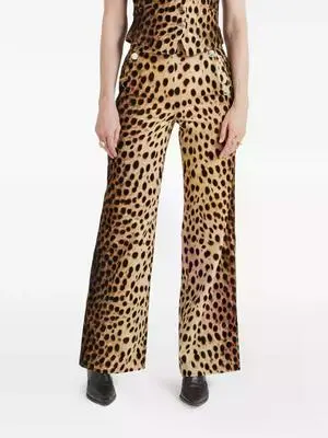 TEMPERLEY LONDON Nemera Animal-print Trousers - Neutrals