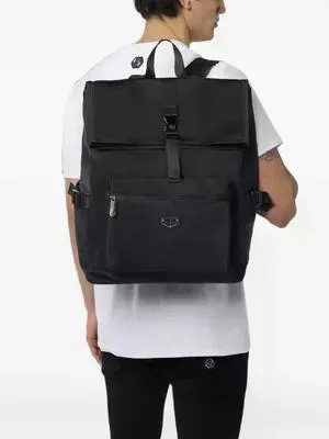 Philipp Plein Logo-plaque Backpack - Black