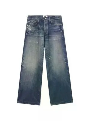 Izzue Distressed Wide-leg Jeans