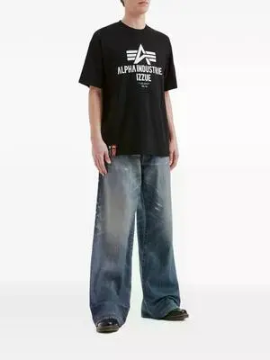 Izzue Distressed Wide-leg Jeans