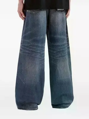 Izzue Distressed Wide-leg Jeans