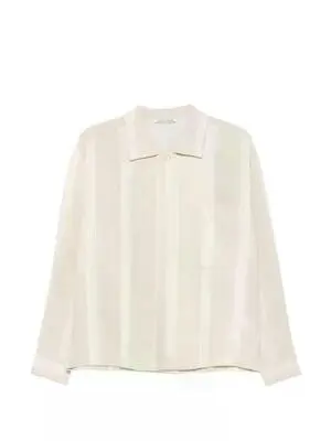 A KIND OF GUISE Rumba Striped Pocket Shirt - Neutrals