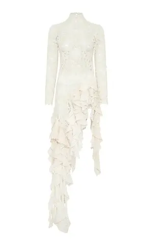 Gabriela Hearst Nimbus Crocheted Wool-cashmere Top