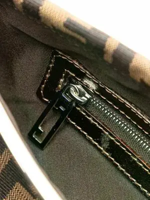 Fendi 2000-2010 Zucca Canvas Shoulder Bag