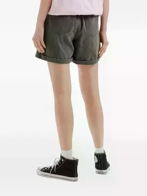 CHOCOOLATE Heart Embroidered Shorts - Grey