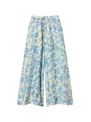 TWINSET Floral-print Palazzo Trousers