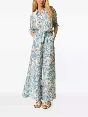 TWINSET Floral-print Palazzo Trousers