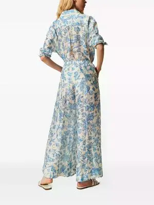 TWINSET Floral-print Palazzo Trousers