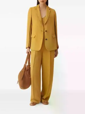 Fabiana Filippi Elasticated-waistband Pocket Trousers - Yellow