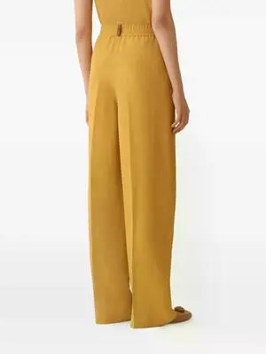 Fabiana Filippi Elasticated-waistband Pocket Trousers - Yellow