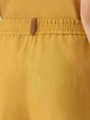 Fabiana Filippi Elasticated-waistband Pocket Trousers - Yellow