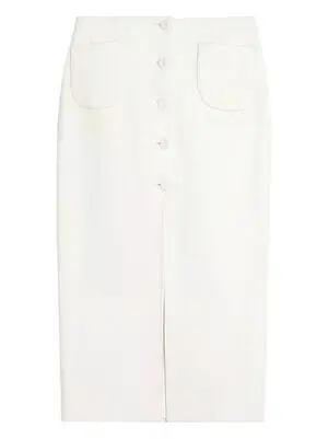 MARGAUX LONNBERG Knitted Midi Skirt - White