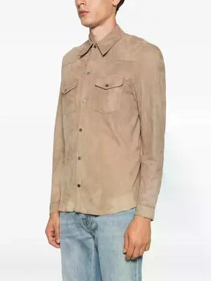 SALVATORE SANTORO Flap-pocket Shirt - Neutrals