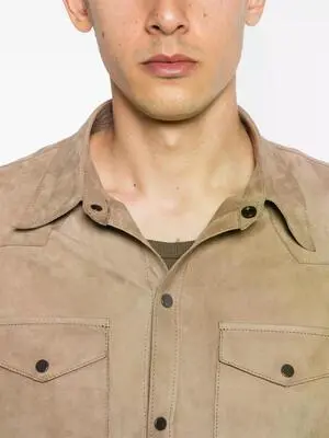 SALVATORE SANTORO Flap-pocket Shirt - Neutrals