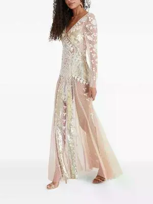 TEMPERLEY LONDON Gigi Embroidered Maxi Dress