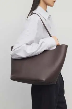 THE ROW Park Tote Three Bag - Deep Brown