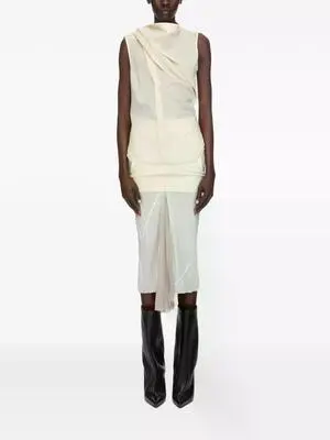 Rick Owens Draped Sleeveless Shirt - Neutrals