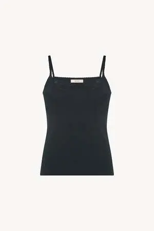 THE ROW Denzel Tank Top - Black