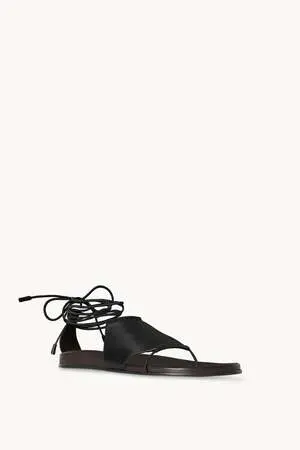 THE ROW Vivienne Lace Up Sandal - Black