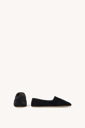 THE ROW Ponti Slipper Black
