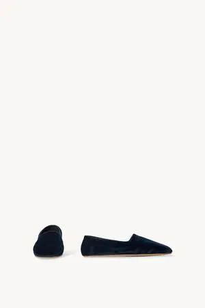 THE ROW Ponti Slipper Deep Blue