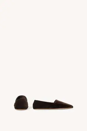 THE ROW Ponti Slipper Lacquer Brown