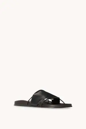 THE ROW Vivienne Slide - Black