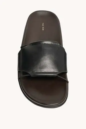 THE ROW Vivienne Slide - Black